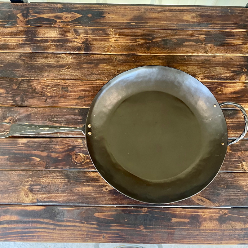 14 inch Carbon Steel Frying Pan with double handles Heritage Series (2 ...