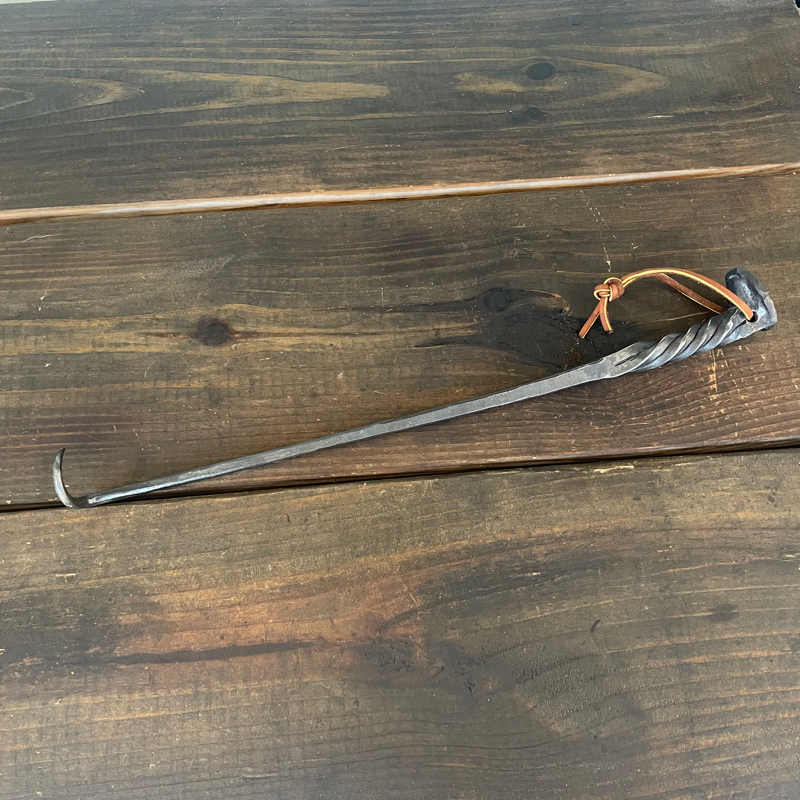 Handforged Railroad Spike Steak Turner | Ace Leather & Knife Works